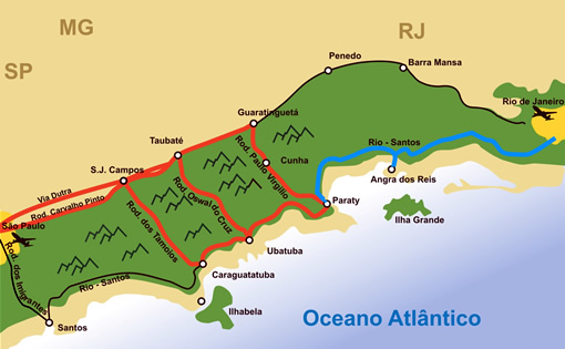 Paraty, cidade onde o tempo não passa: Para se situar melhor